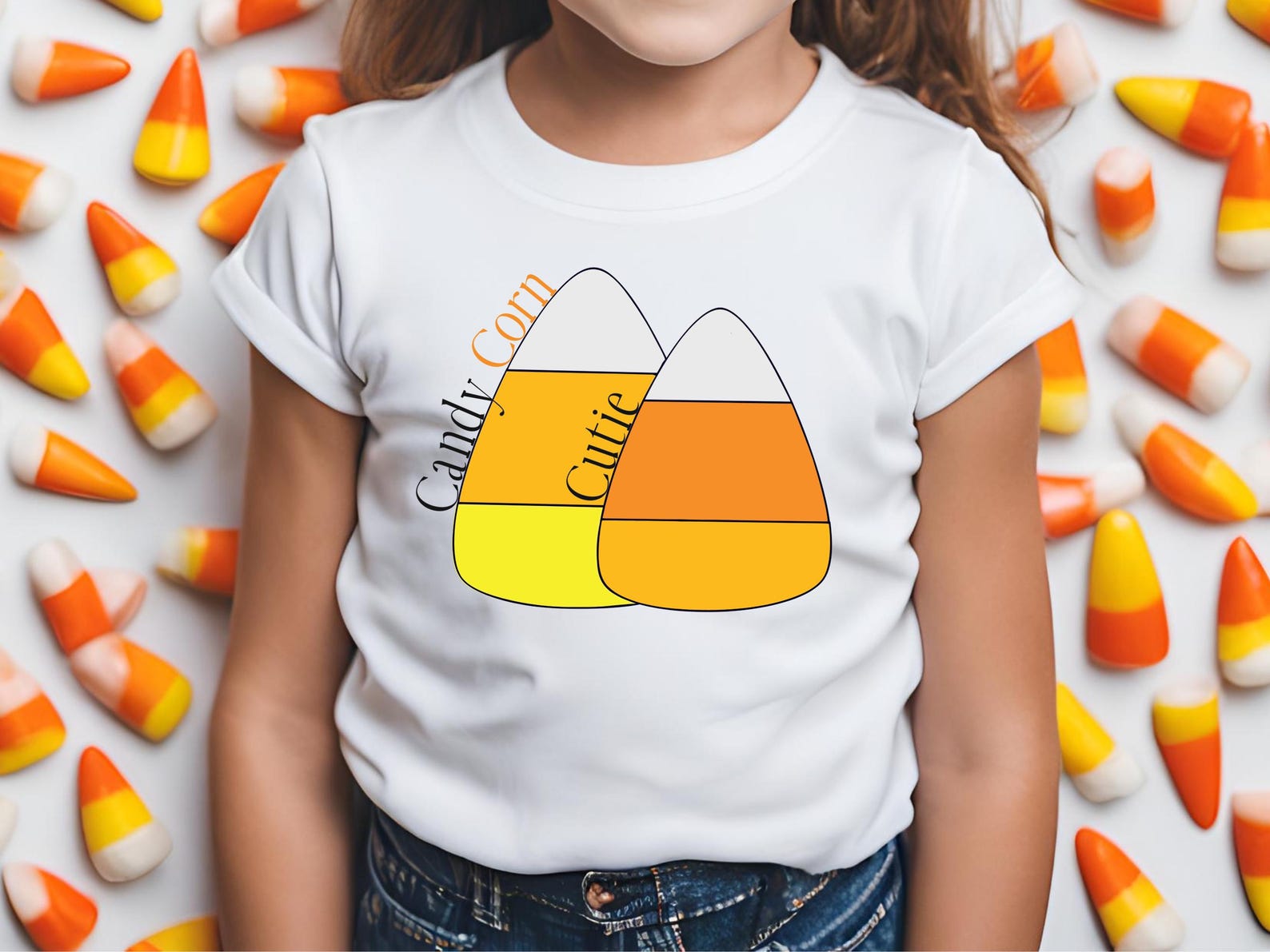 Candy Corn Cutie SVG File candy Corn Cutie PNG Silhouette Cut File ...