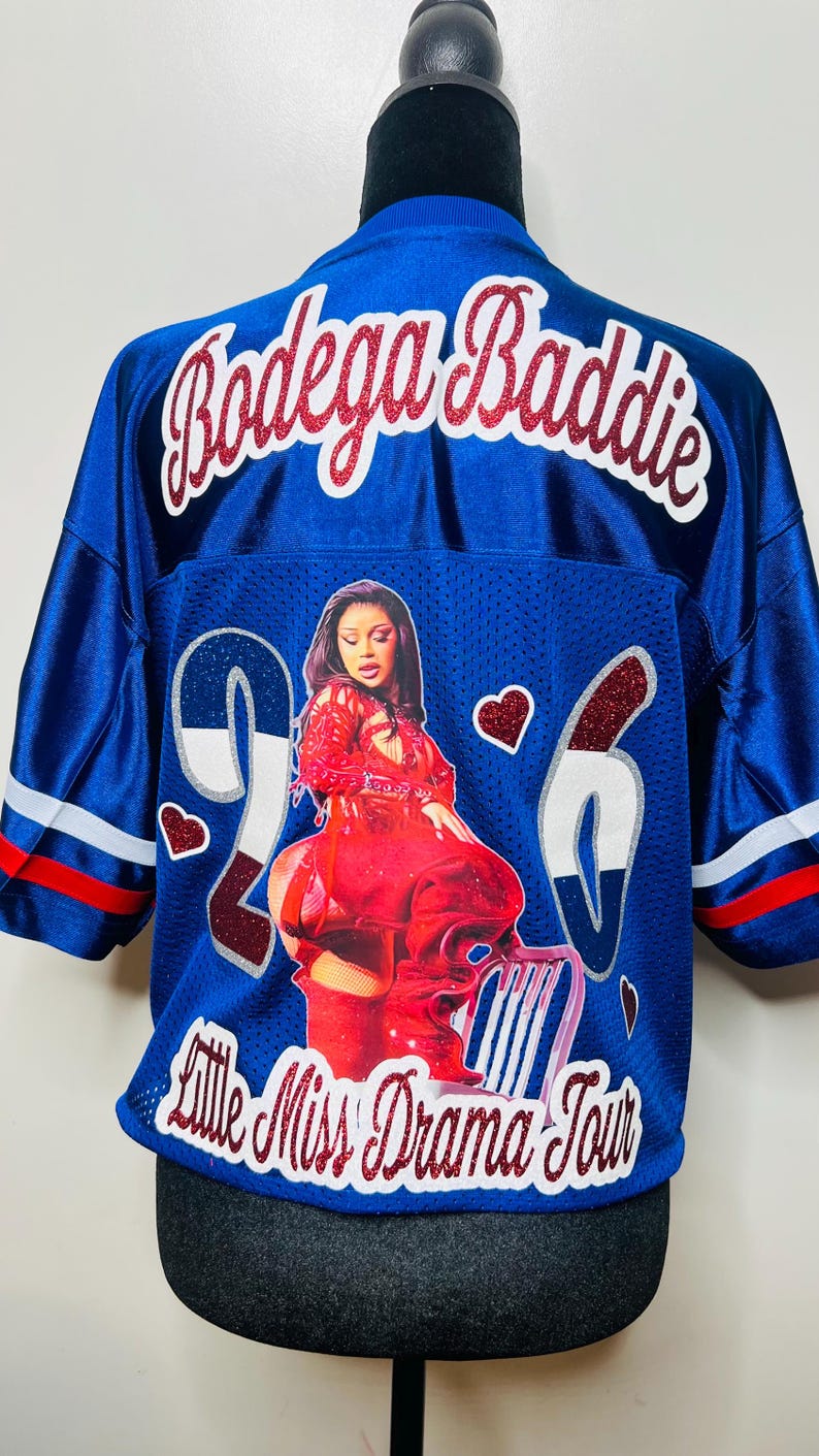 Bodega Baddie Jersey | Cardi-inspired Dominican Pride Lace up (medium ...