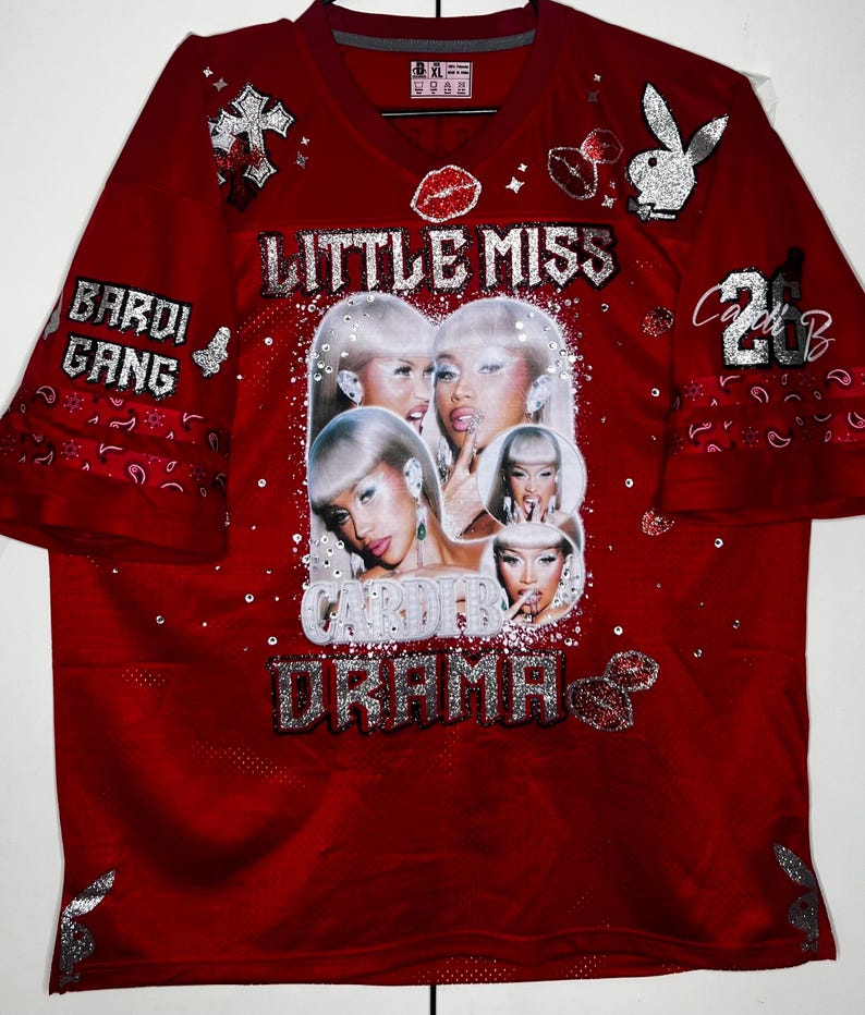 CARDI B Jersey | CB JERSEY | Hip Hop Streetwear | Artist Merch for Fans ...