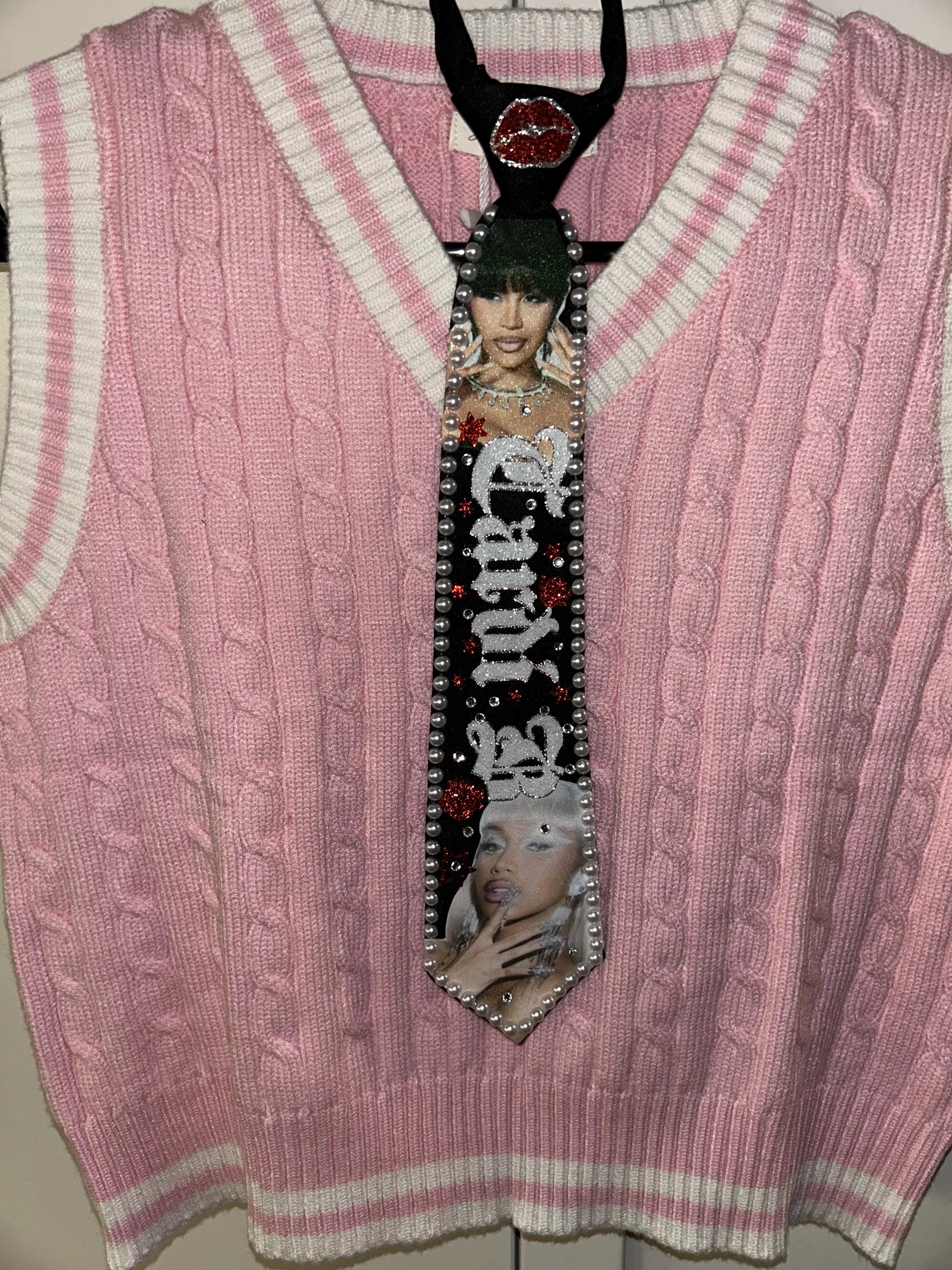 Custom Cardi B Inspired Pearl Tie - Etsy