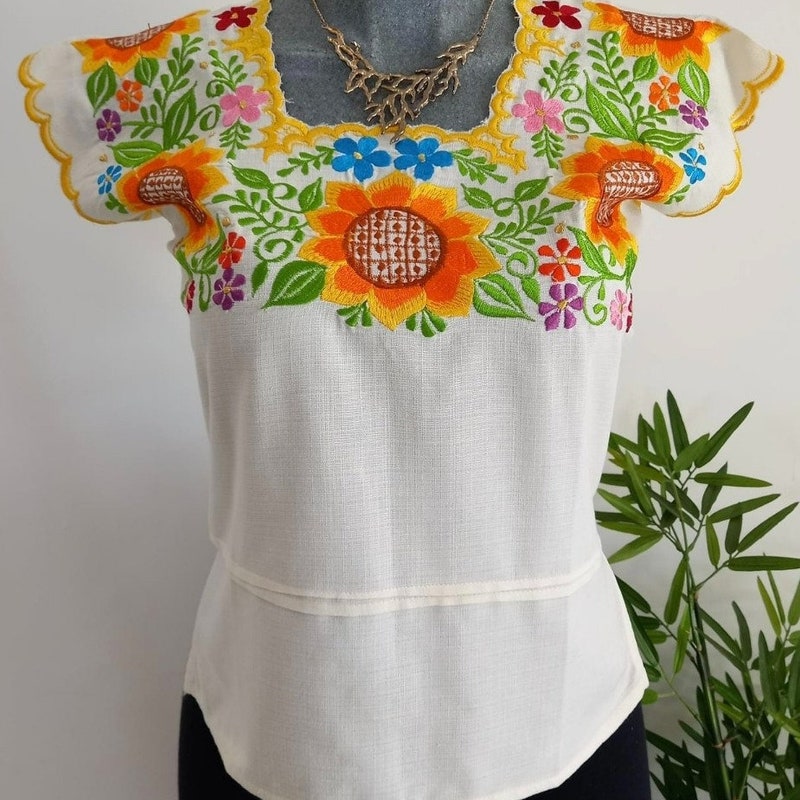 Embroidered Blouse - Etsy
