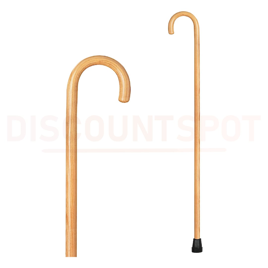 Wooden Walking Cane Round Handle Wood Cane With Natural Ash - Etsy