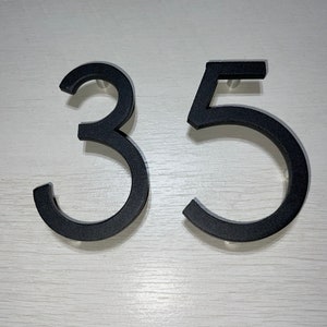 4 Inch Metal Numbers, Aluminum Numbers, Mailbox Numbers, Modern House ...