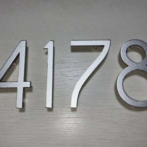 4 Inch Metal Numbers, Aluminum Numbers, Mailbox Numbers, Modern House ...