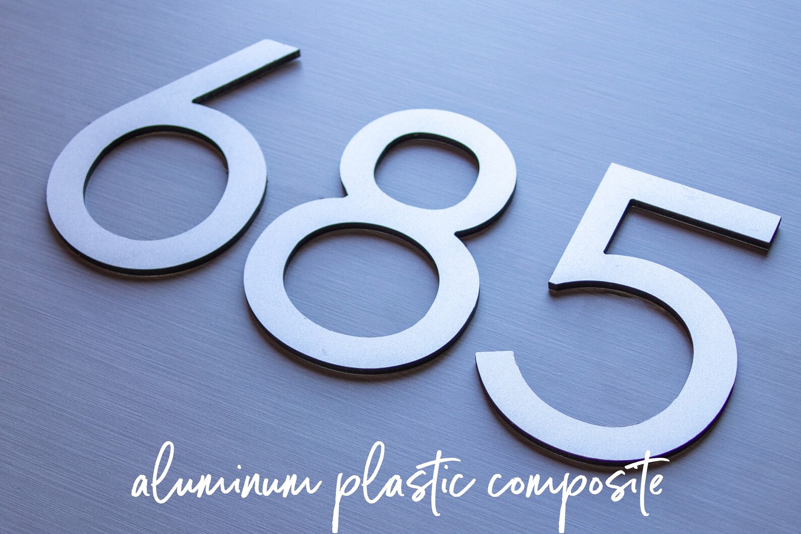 6'' Modern House Numbers Townhouse Numbers Aluminum | Etsy