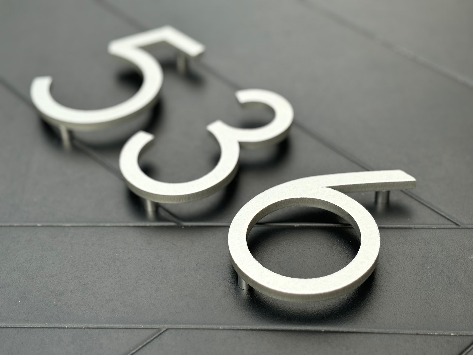4 Inch Metal Numbers, Aluminum Numbers, Mailbox Numbers, Modern House ...
