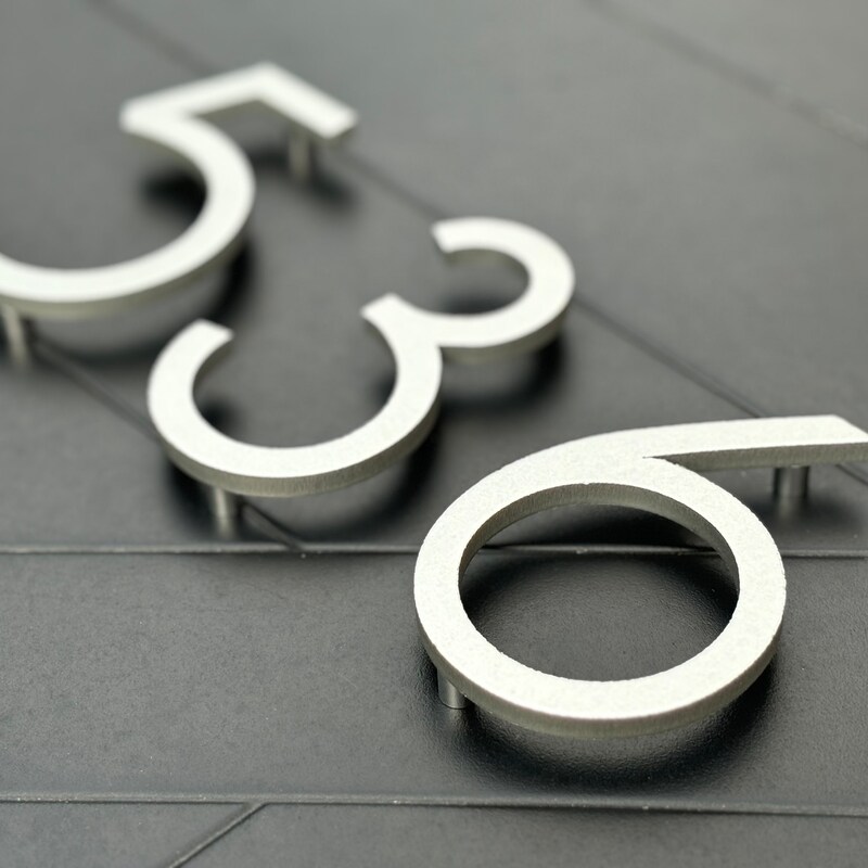Modern Mailbox Numbers - Etsy