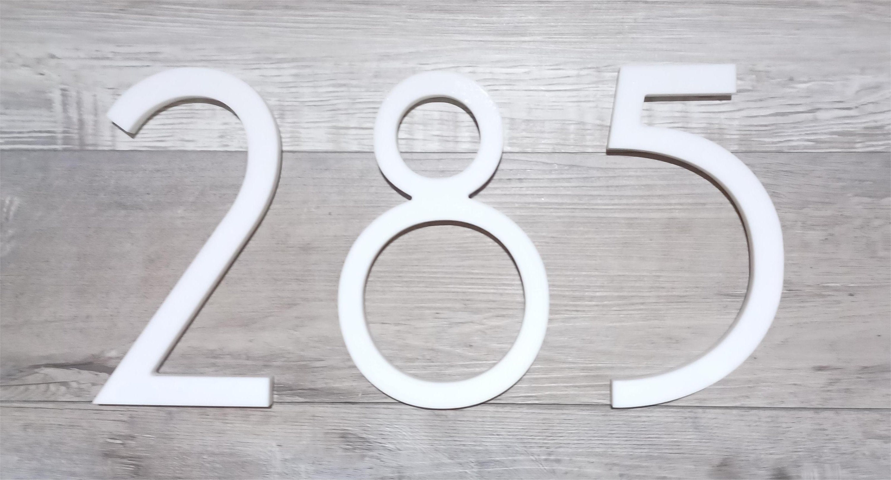 12 Inch Big House Numbers, Acrylic Numbers, Big House Numbers, Address ...