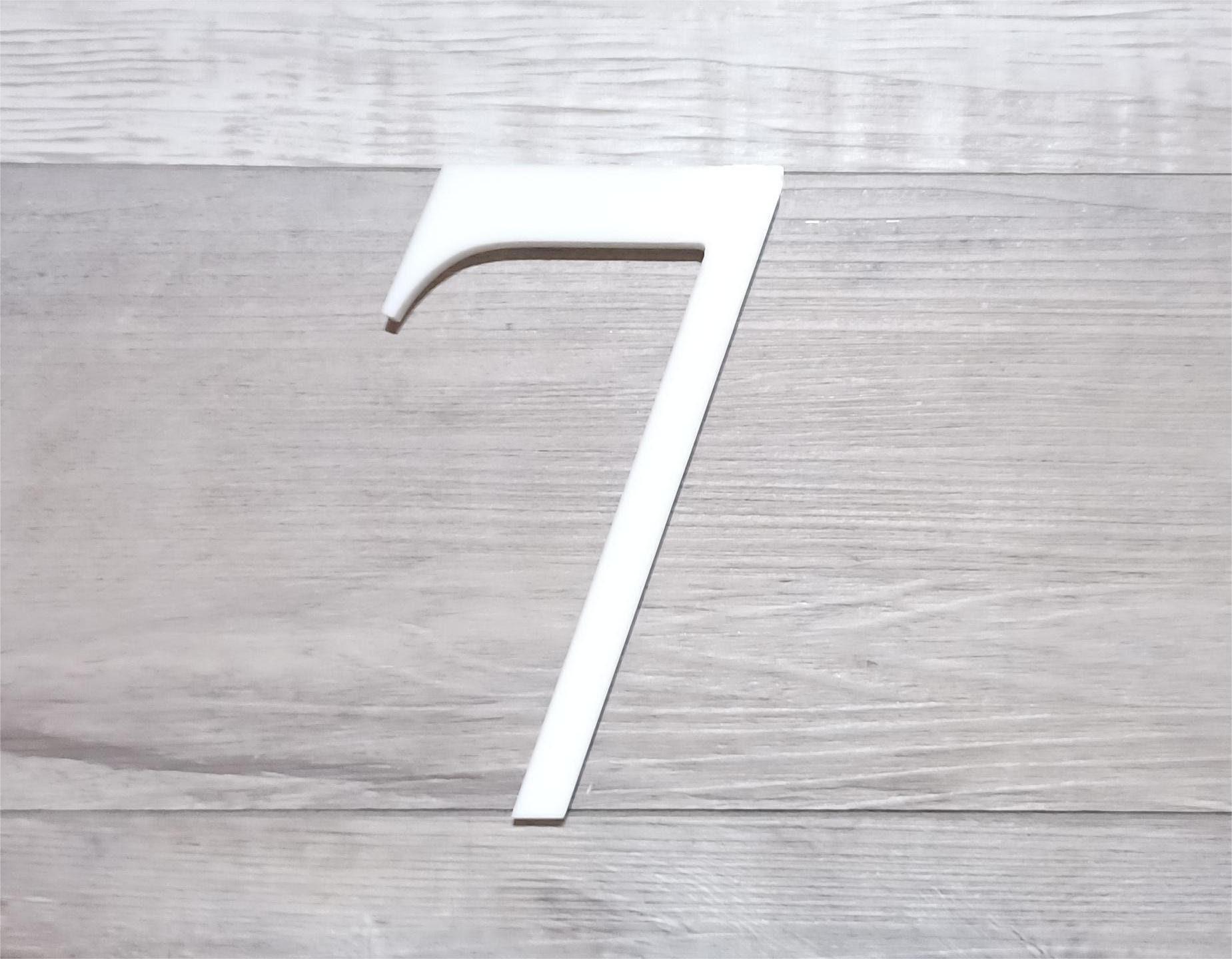 10 Inch Modern House Numbers, Acrylic Numbers, Plastic Number, Floating ...