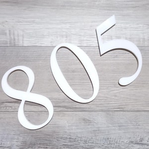 12 Inch Modern House Numbers, Acrylic Numbers, Acrylic Number, Big ...