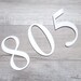 12 Inch Modern House Numbers, Acrylic Numbers, Acrylic Number, Big ...