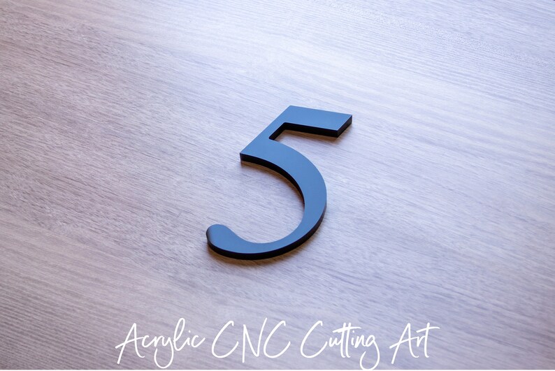 10 Inch Modern House Numbers Acrylic Numbers Plastic Number | Etsy