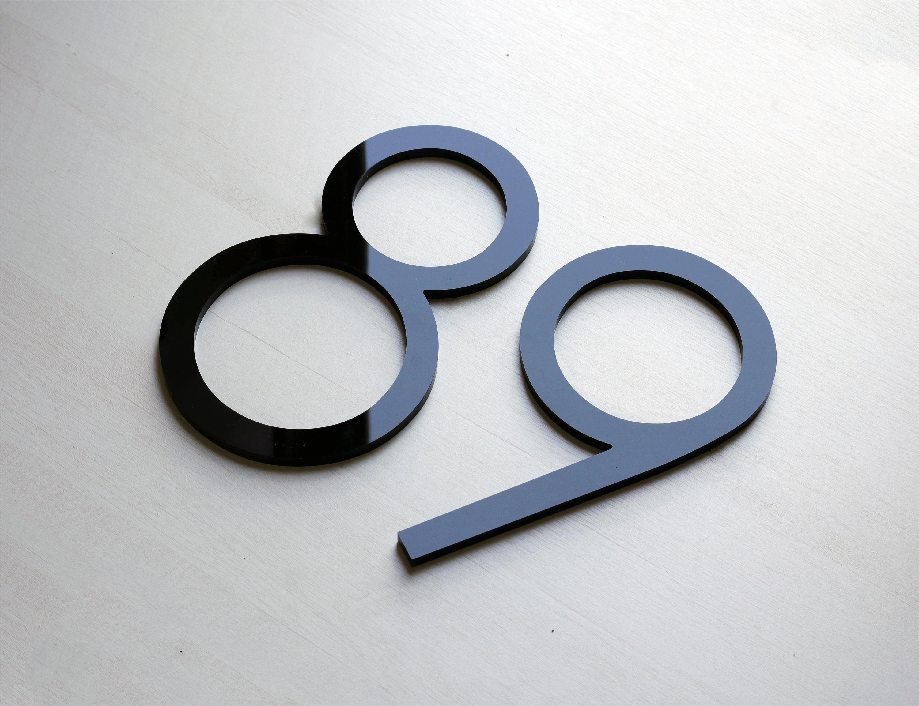 12 Inch Big House Numbers, Acrylic Numbers, Plastic Number, Garage ...