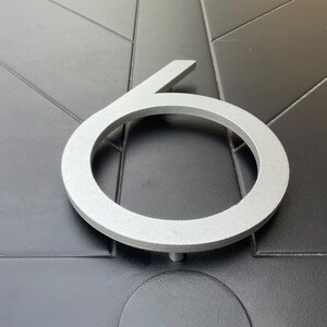 6 Inch Metal Numbers, Aluminum Numbers, Modern House Number, Garage ...
