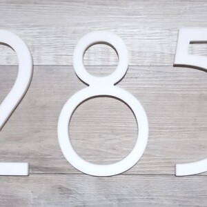 6'' Modern House Numbers, Townhouse Numbers, Acrylic Numbers, Office ...
