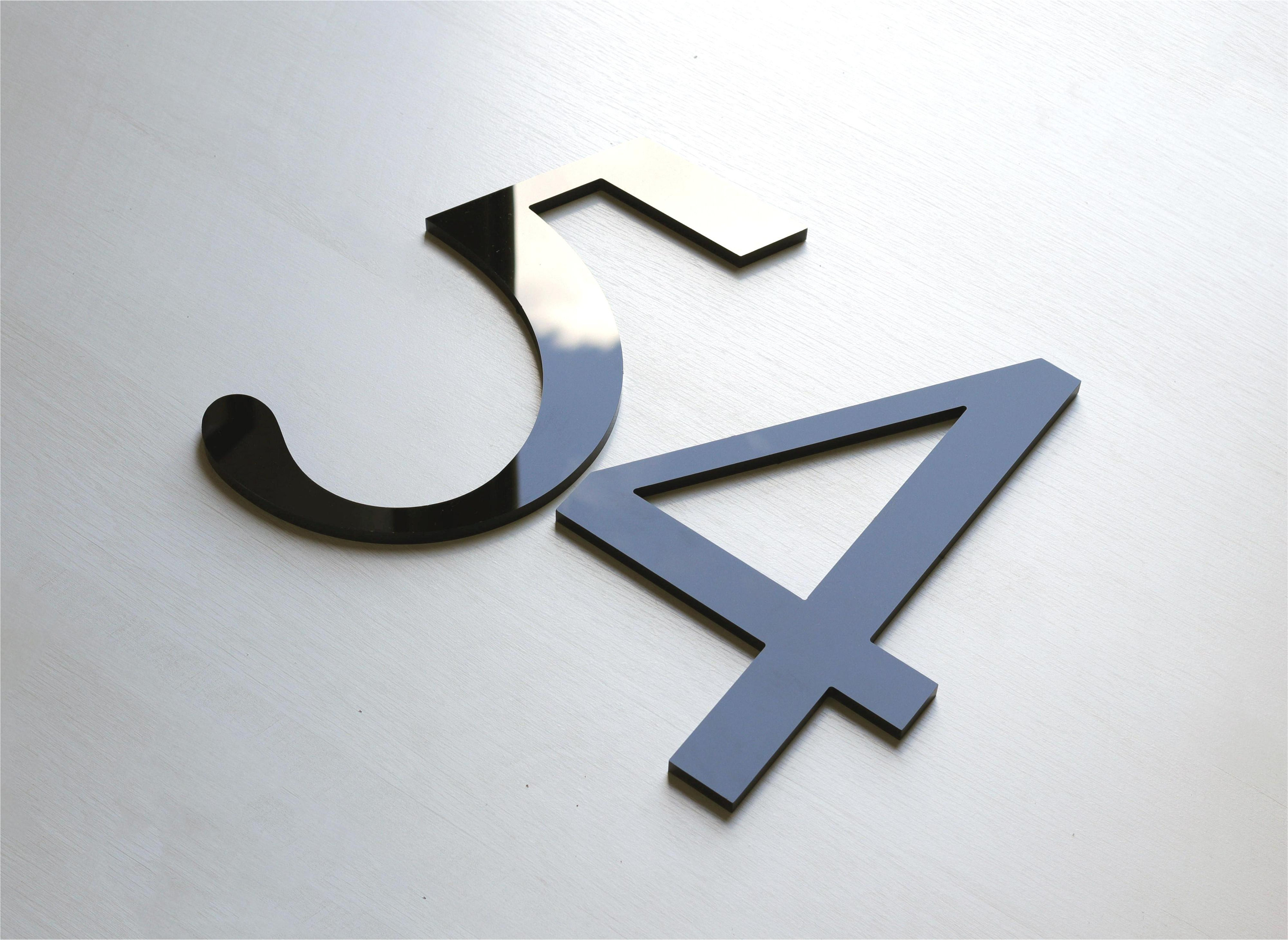 12 Inch Modern House Numbers, Acrylic Numbers, Acrylic Number, Big ...