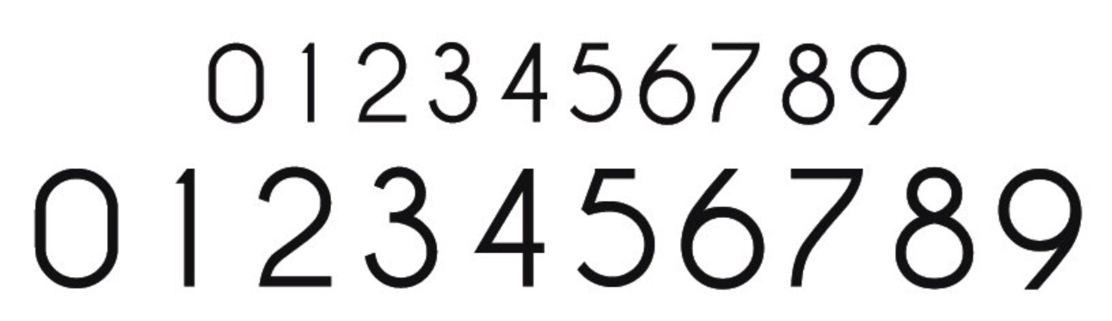 6 Inch Metal Numbers, Aluminum Numbers, Modern House Number, Garage ...