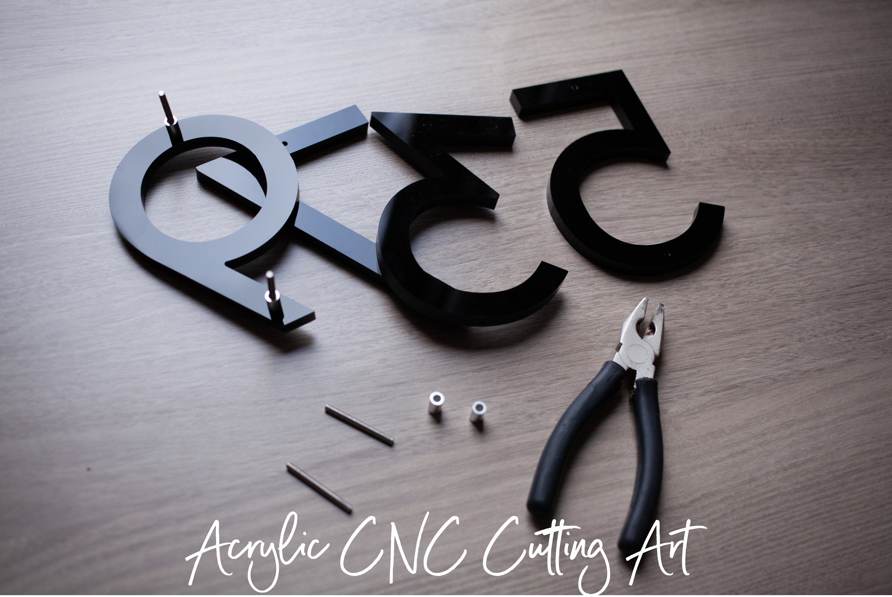 10 Inch Modern House Number Acrylic Number Plastic Number | Etsy