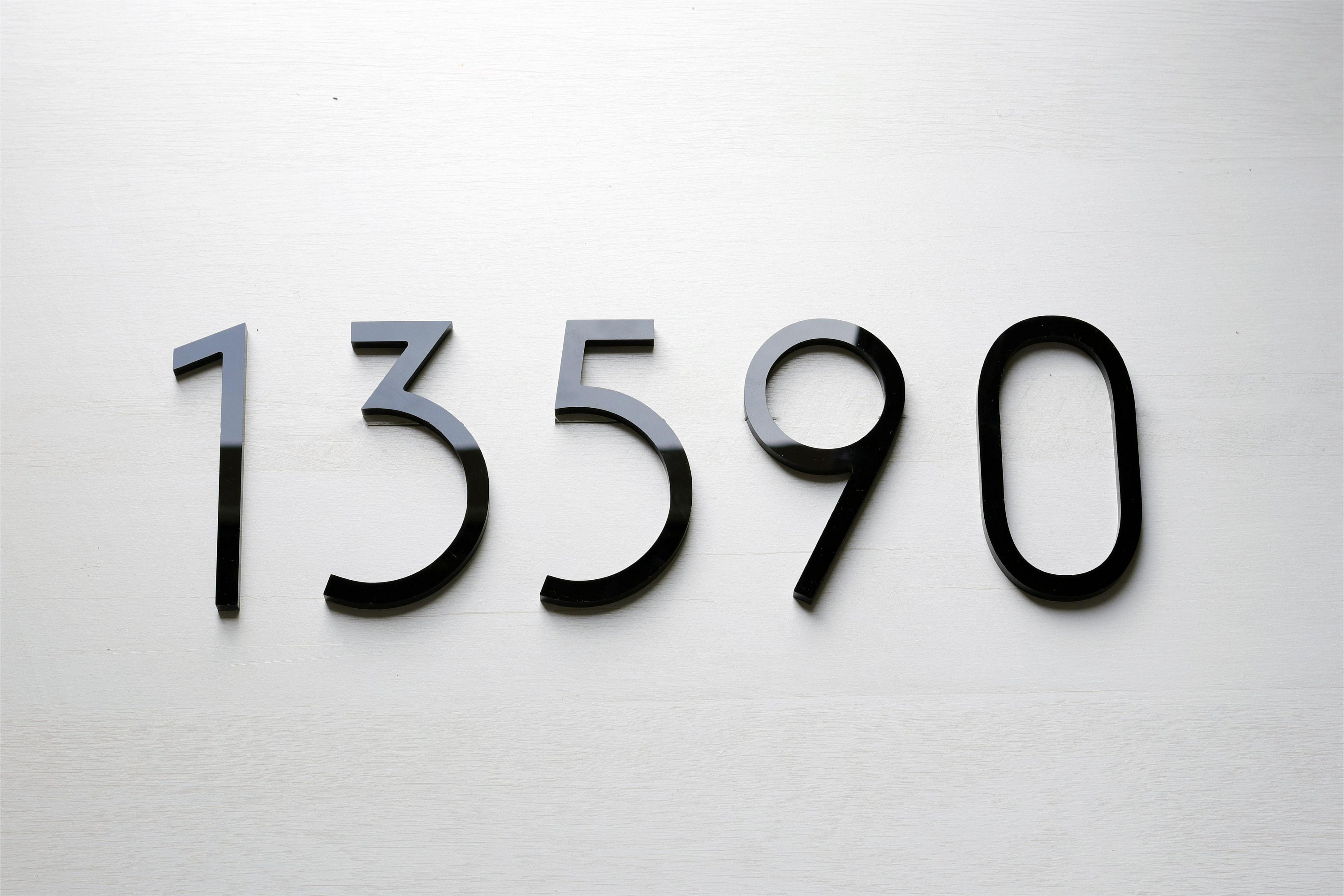 3 Inch Mailbox Number, Acrylic Number, Plastic Number, Gift for New ...
