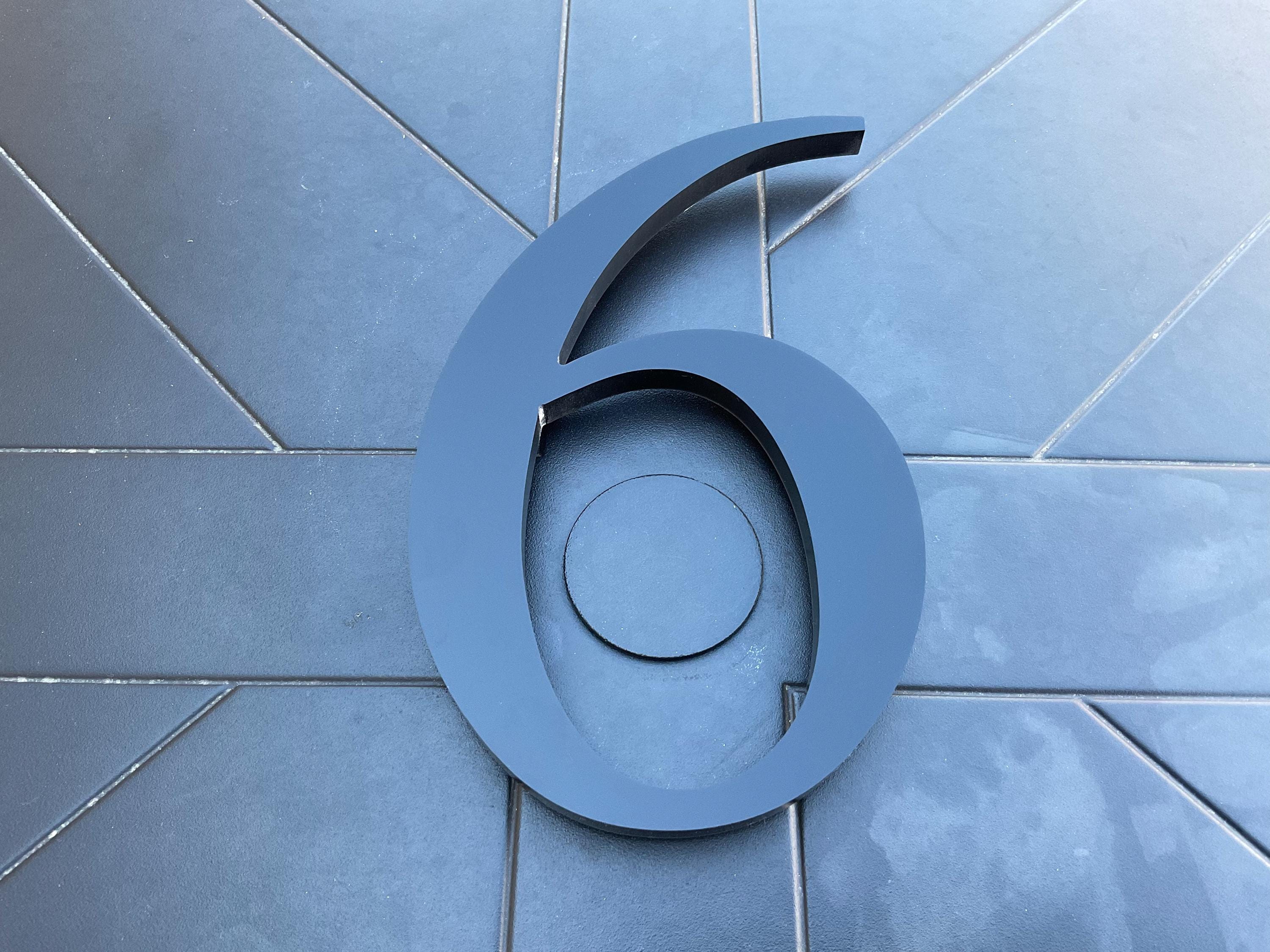 10 Inch Modern House Numbers, Acrylic Numbers, Plastic Number, Floating ...