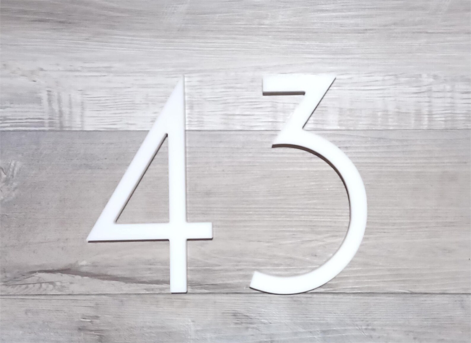 10 Inch Modern House Number, Acrylic Number, Plastic Number, Garage ...