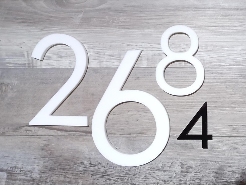 3 Inch Mailbox Number, Acrylic Number, Plastic Number, Gift for New ...