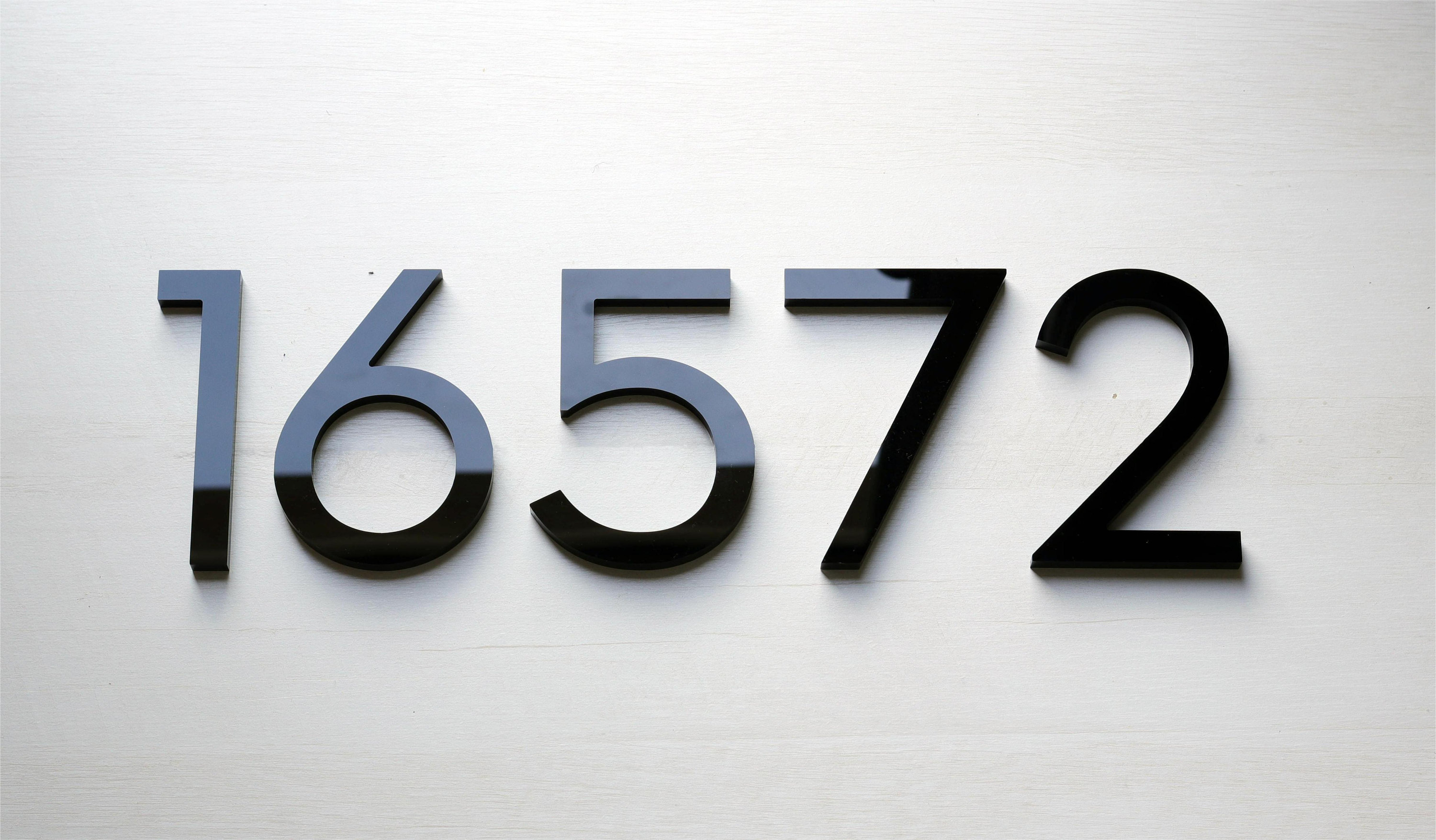 4 Inch Numbers, Mailbox Numbers, Modern House Number, Acrylic Numbers ...