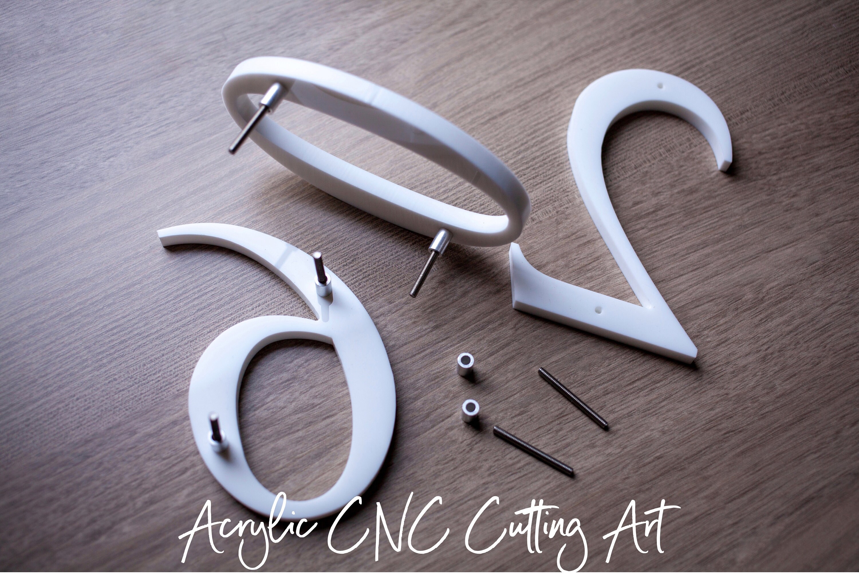 3 inch Modern House Numbers Acrylic Numbers Plastic | Etsy