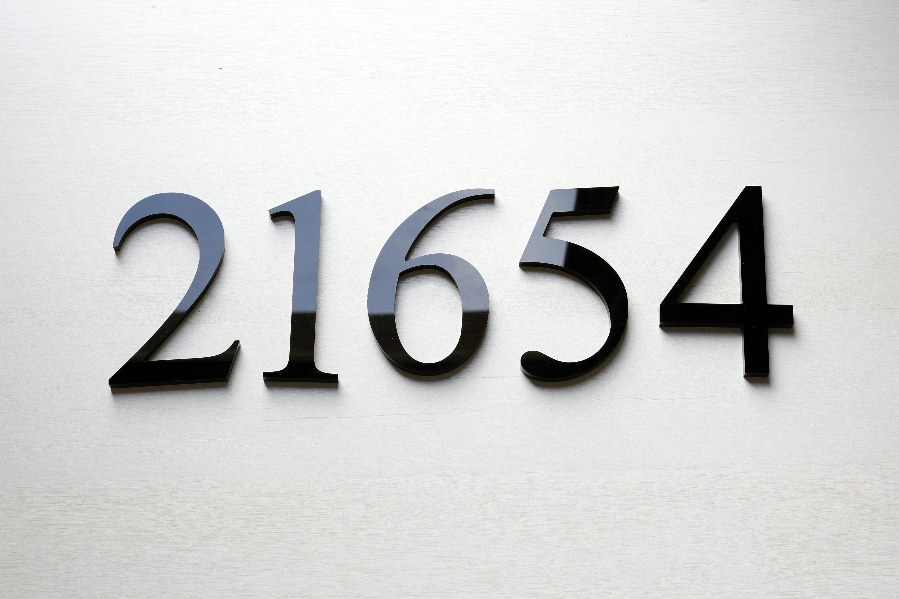 6 Inch House Numbers, Acrylic Numbers, Plastic Number, Garage Number ...