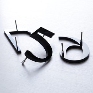 12 Inch Modern House Numbers, Acrylic Numbers, Acrylic Number, Big ...
