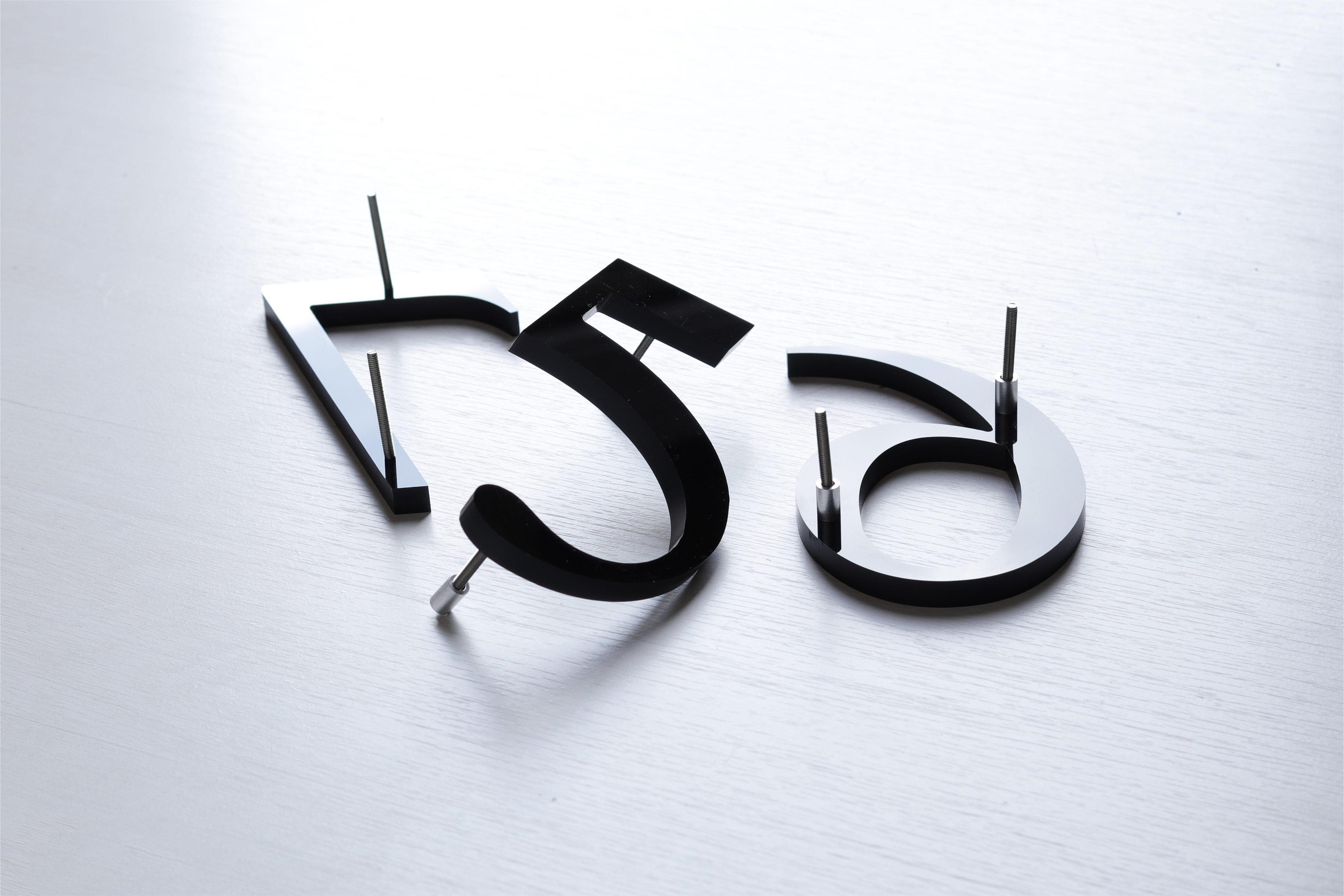12 Inch Modern House Numbers, Acrylic Numbers, Acrylic Number, Big ...