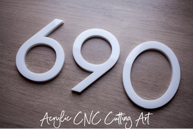 6 Inch Black House Number Acrylic Number Plastic Number | Etsy