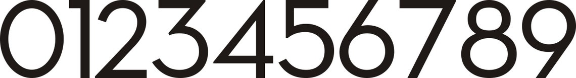 12 Inch Big House Numbers, Acrylic Numbers, Plastic Number, Garage ...