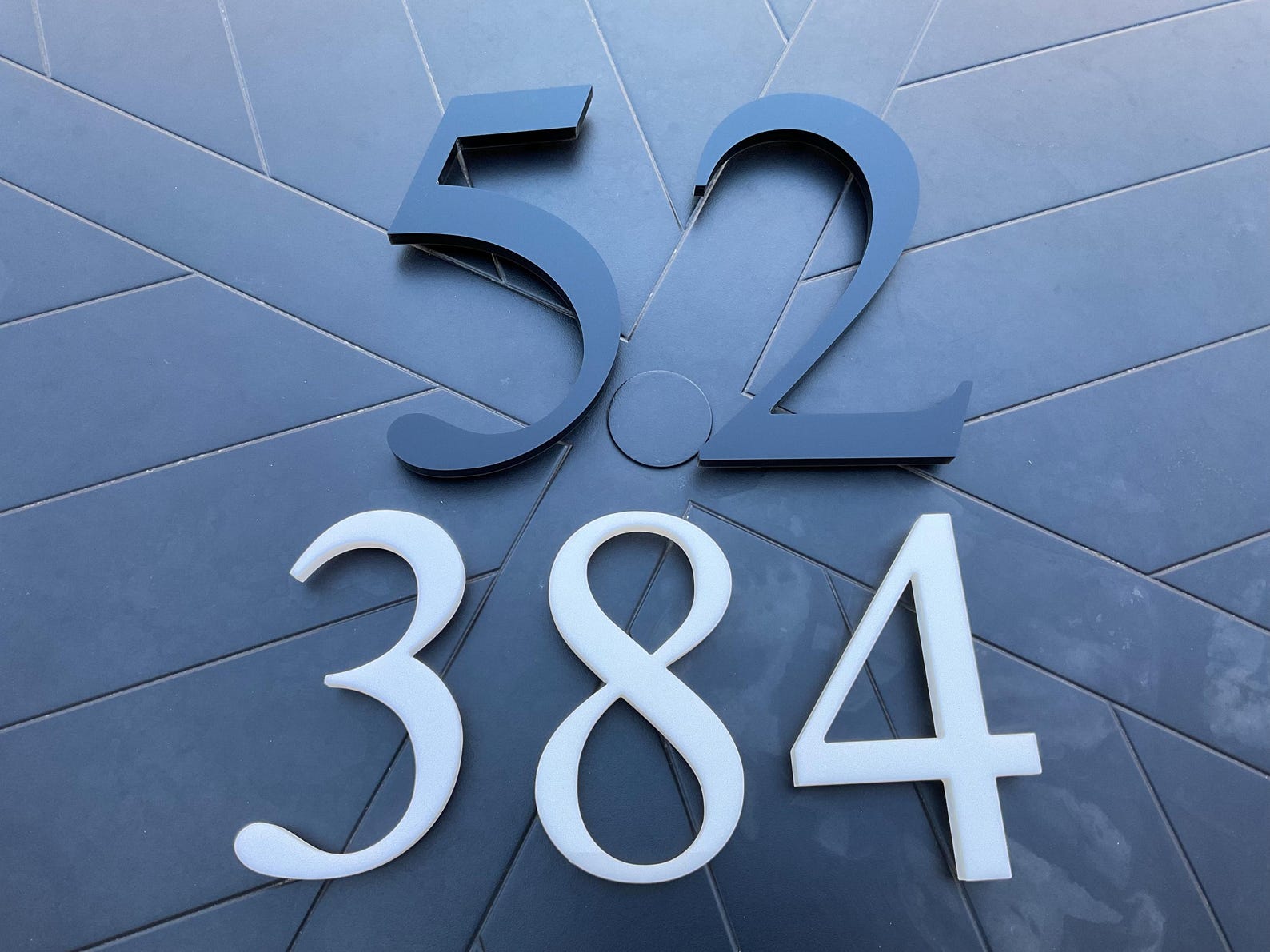 10 Inch Modern House Numbers, Acrylic Numbers, Plastic Number, Floating ...