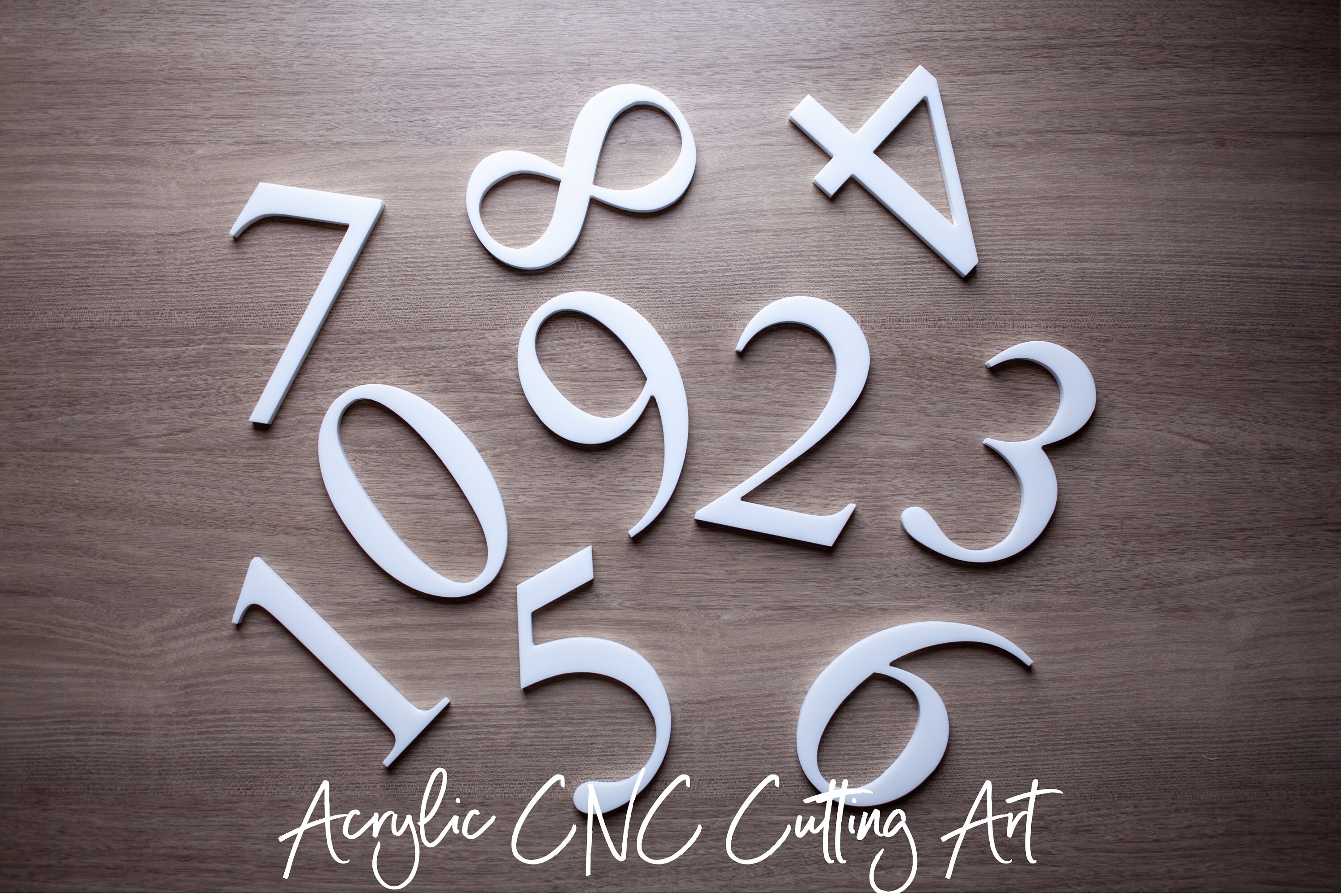 6 Inch House Numbers Acrylic Numbers Plastic Number Garage - Etsy