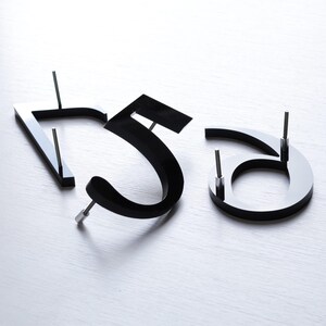 4 Inch Numbers, Mail Box Numbers, Modern House Numbers, Acrylic Numbers ...