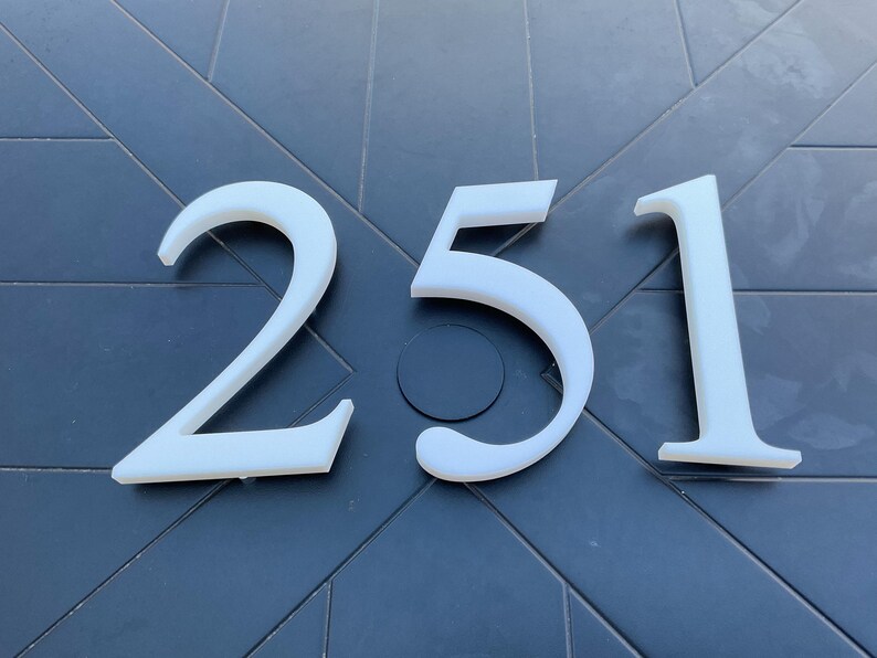 4 Inch Numbers, Mail Box Numbers, Modern House Numbers, Acrylic Numbers ...