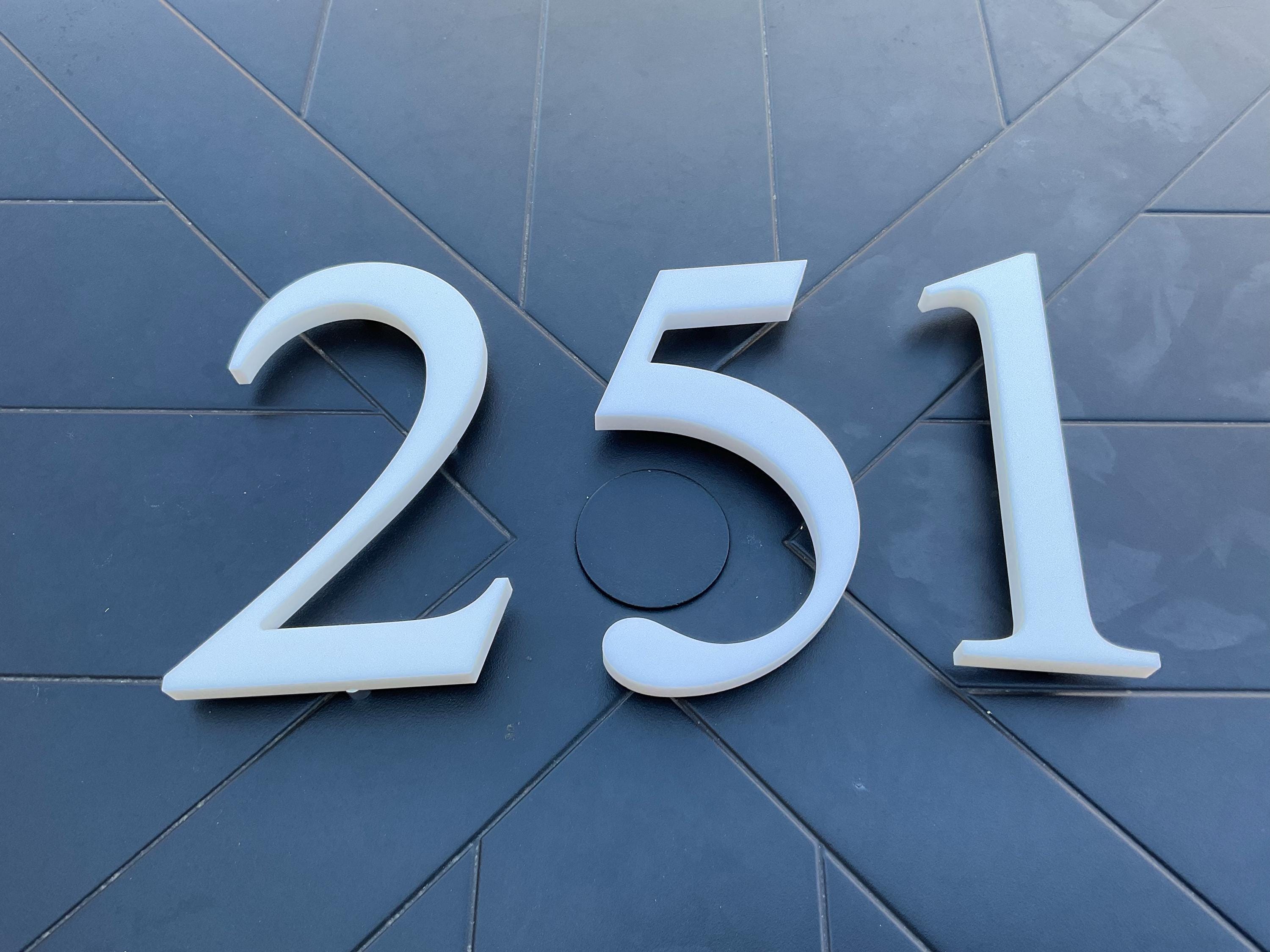 4 Inch Numbers, Mail Box Numbers, Modern House Numbers, Acrylic Numbers ...