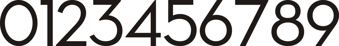 10 Inch Modern House Number, Acrylic Number, Plastic Number, Garage ...