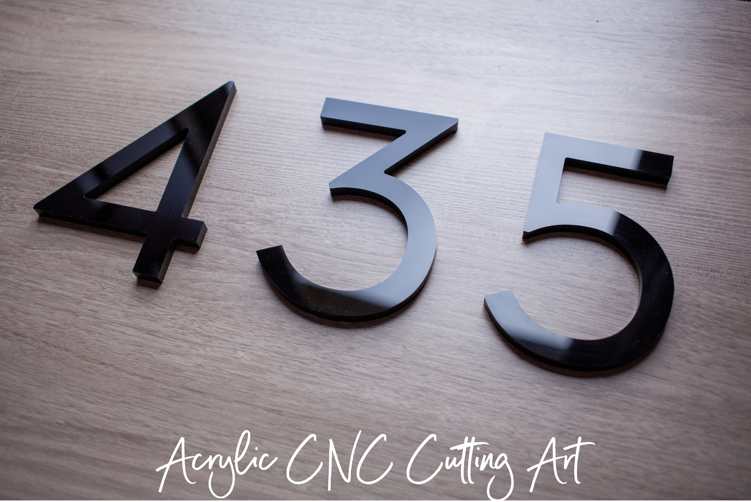 10 Inch Modern House Number Acrylic Number Plastic Number | Etsy