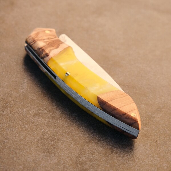 Wood Resin Pocket Knife - Etsy