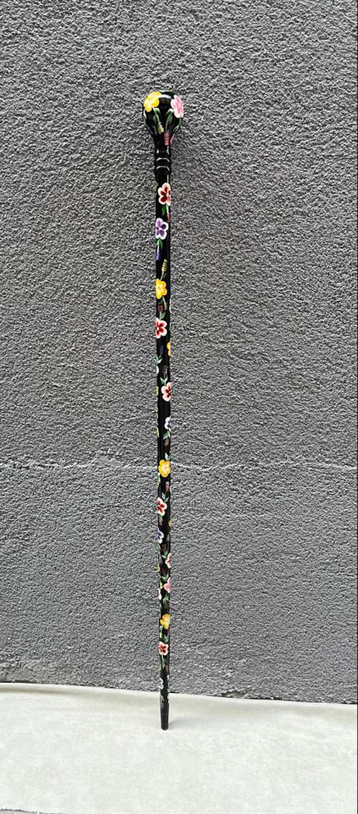 Flower Pattern Carved Walking Stick Carved Walking Stick - Etsy