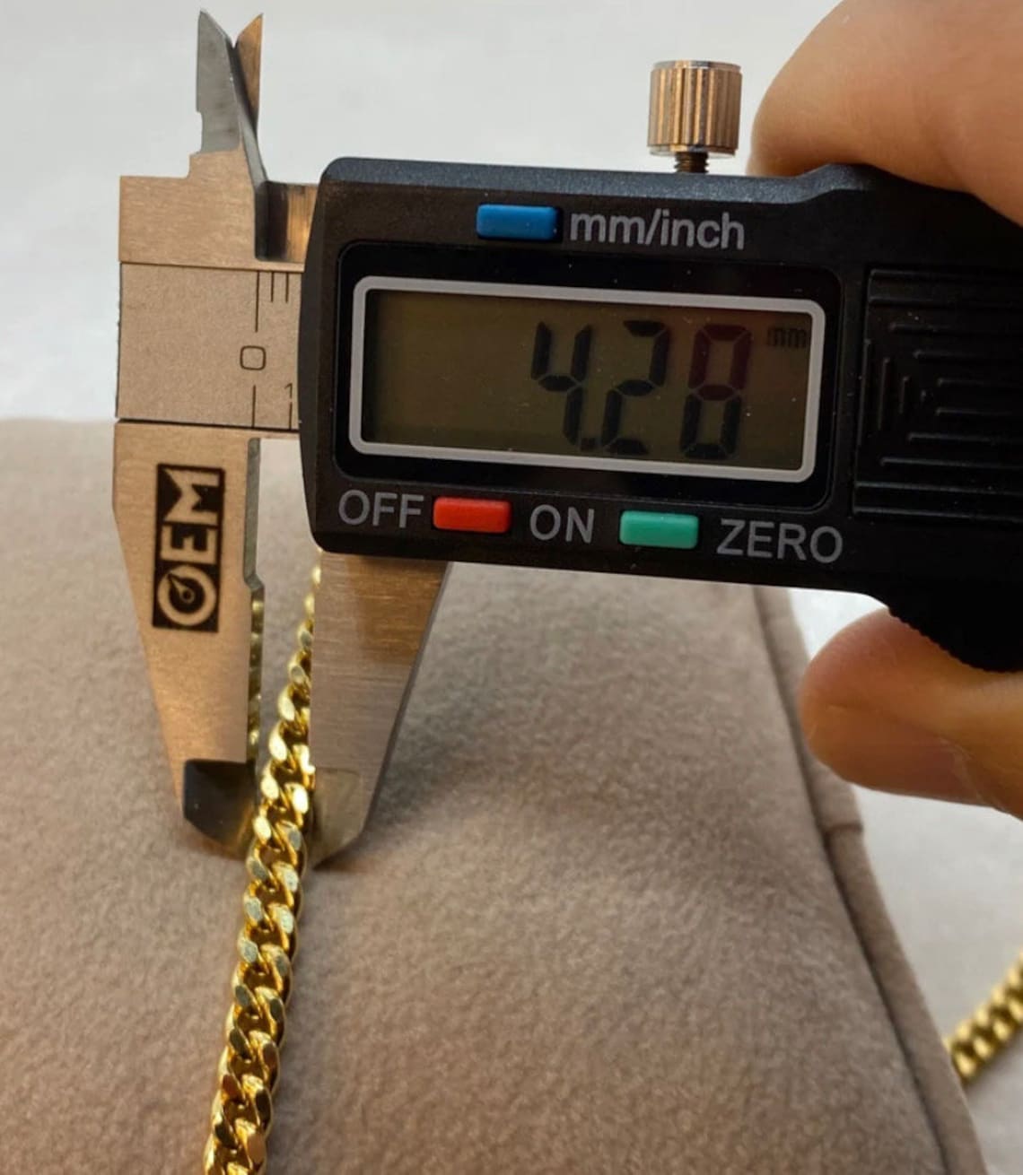 18K Gold Cuban Link Chain Necklace for Men Gold Chain Women, Cadena De ...