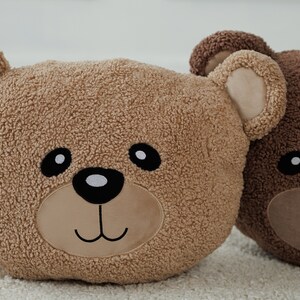 Teddy Bear Shaped Cushion for Kids, Woodland Nursery Decor - Etsy