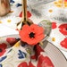 Poppy Flower Table Runner With Napkins, Floral Table Linen, Nature ...