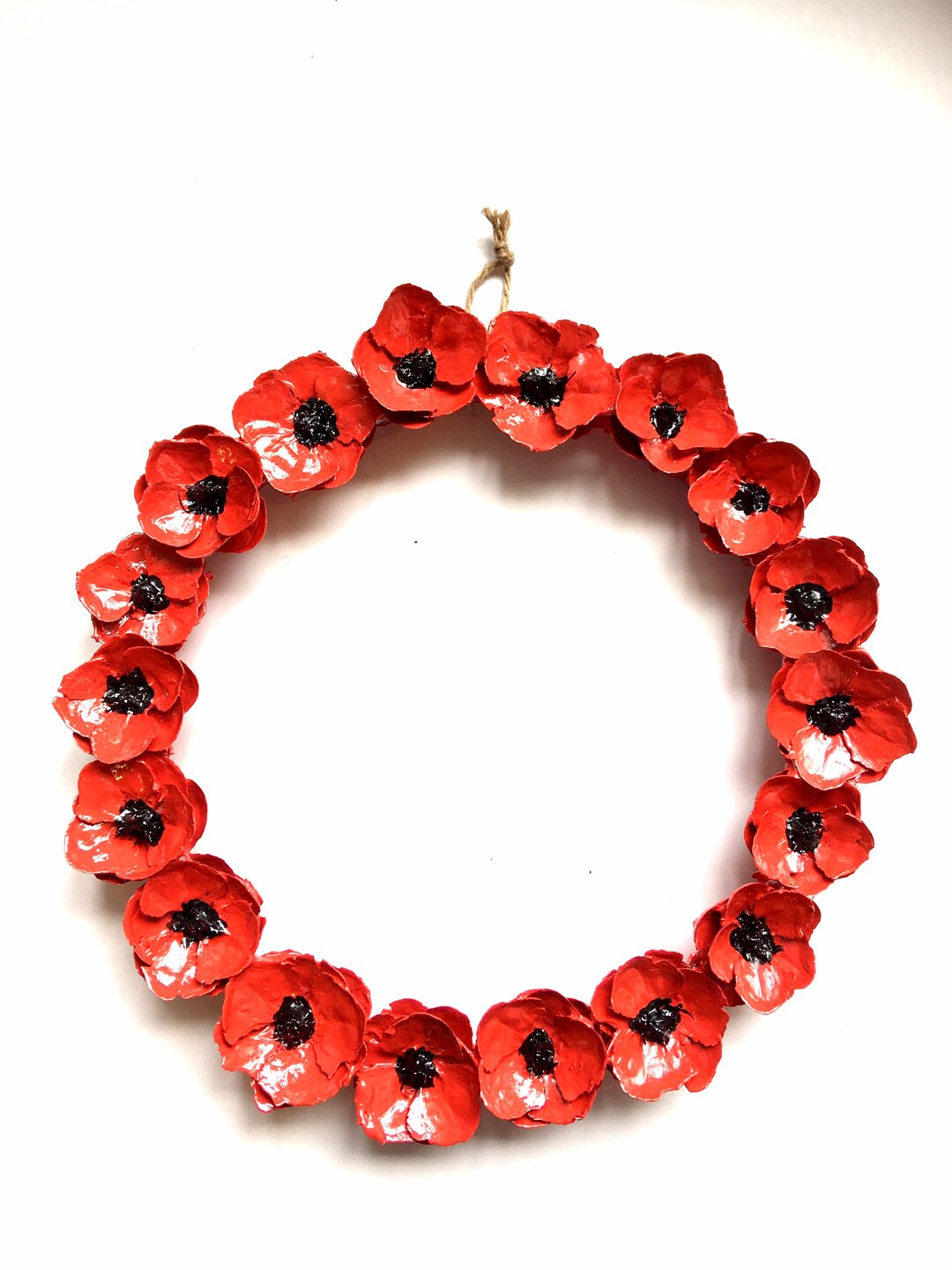 Poppy Wreath Lest We Forget Poppy Wreath /table Centre Piece 8pinecone ...