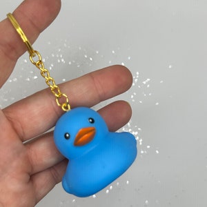 Mini Neon Rubber Duck Keychains! - Etsy