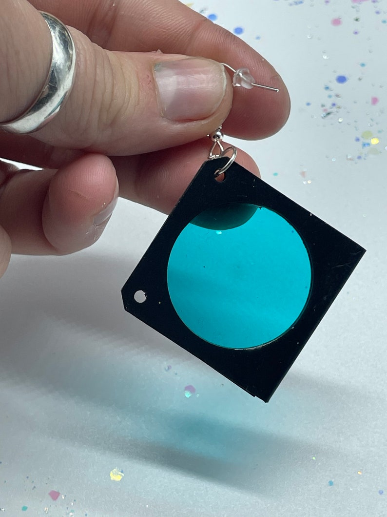 Mini Gel Frame Earrings 9 GENERIC COLOR Options Varying - Etsy