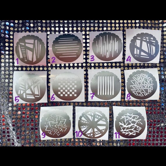 Geometric Themed Gobo Stickers | Etsy