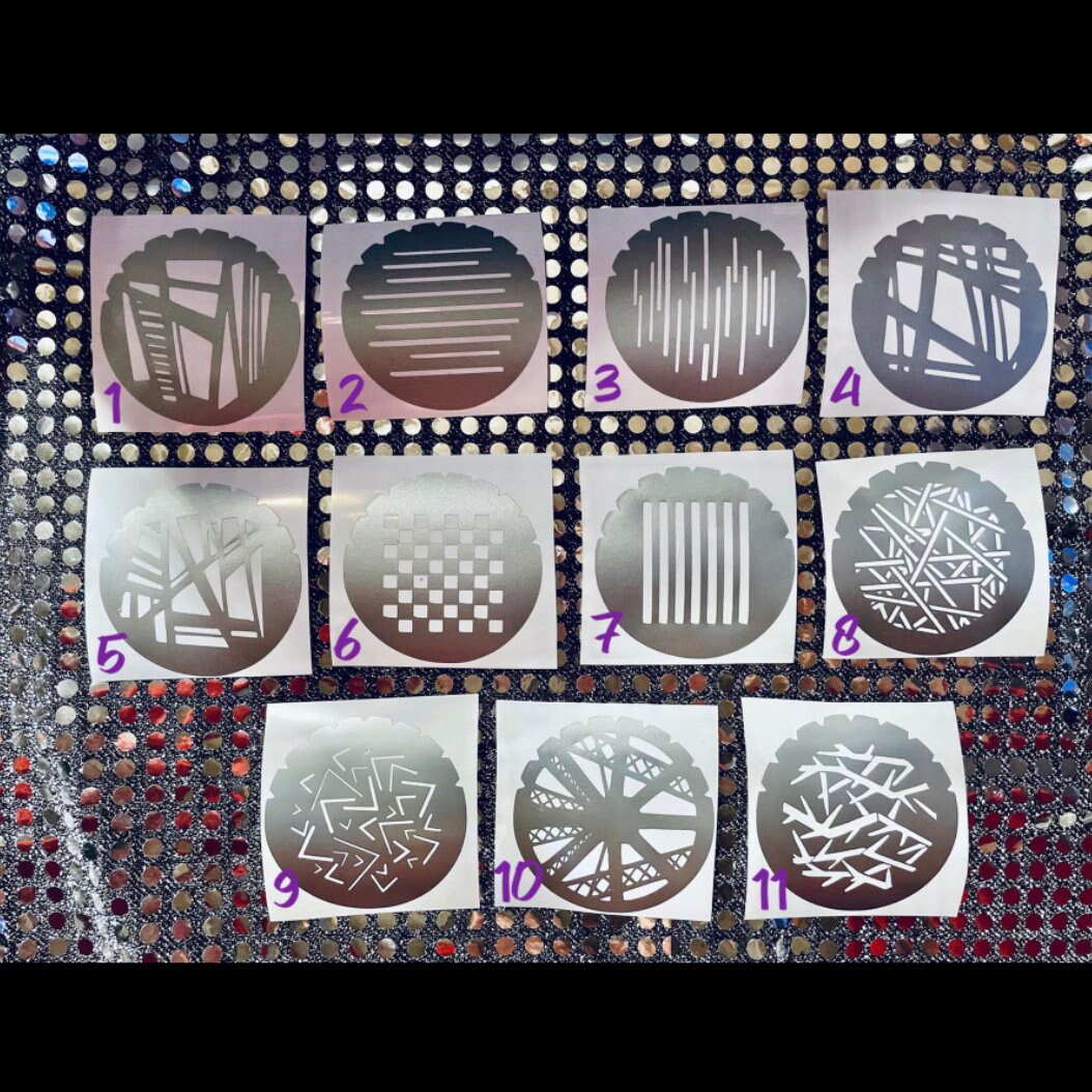 Geometric Themed Gobo Stickers - Etsy